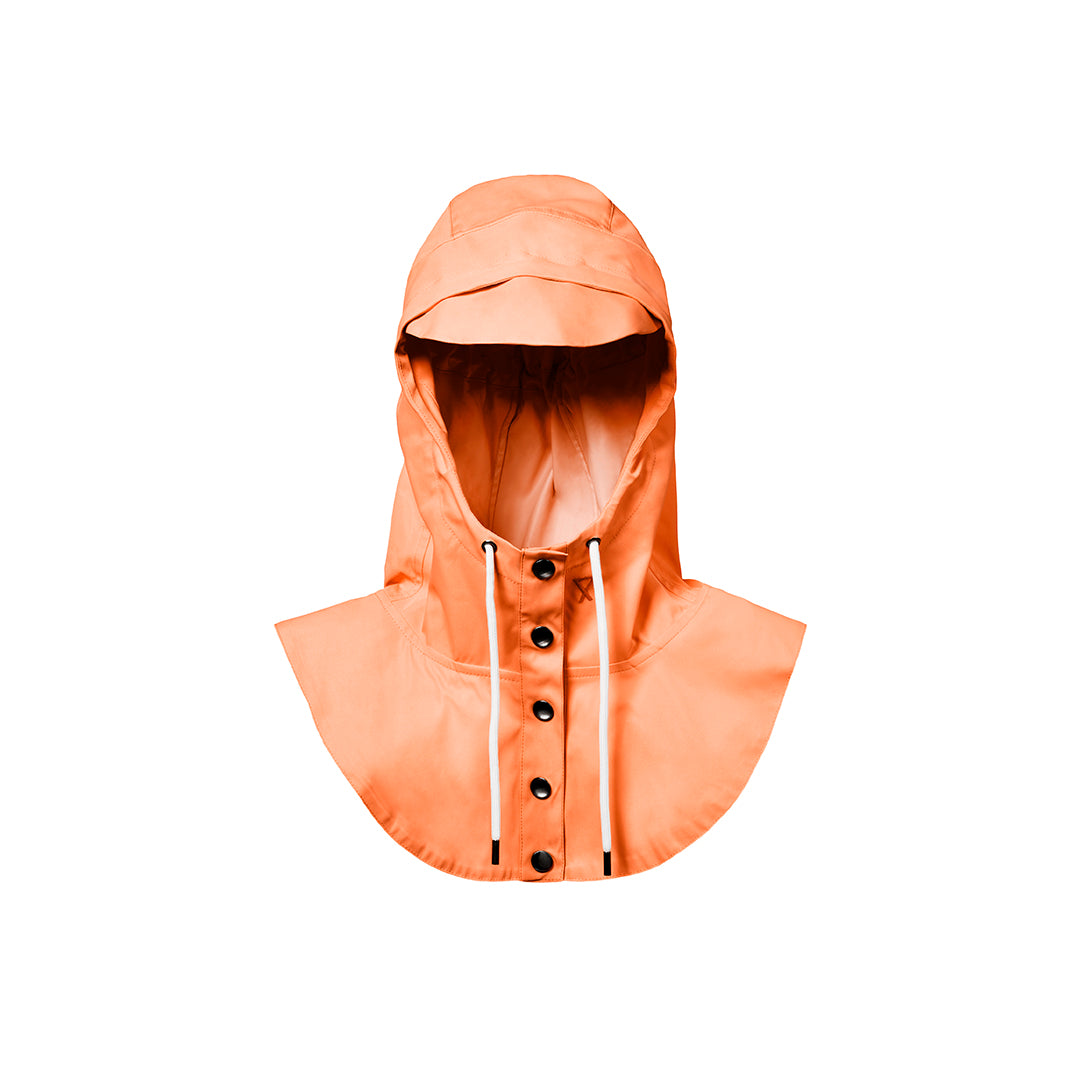 Capuche de pluie Fudini de Fudoon orange mandarine | Capuche amovible ...